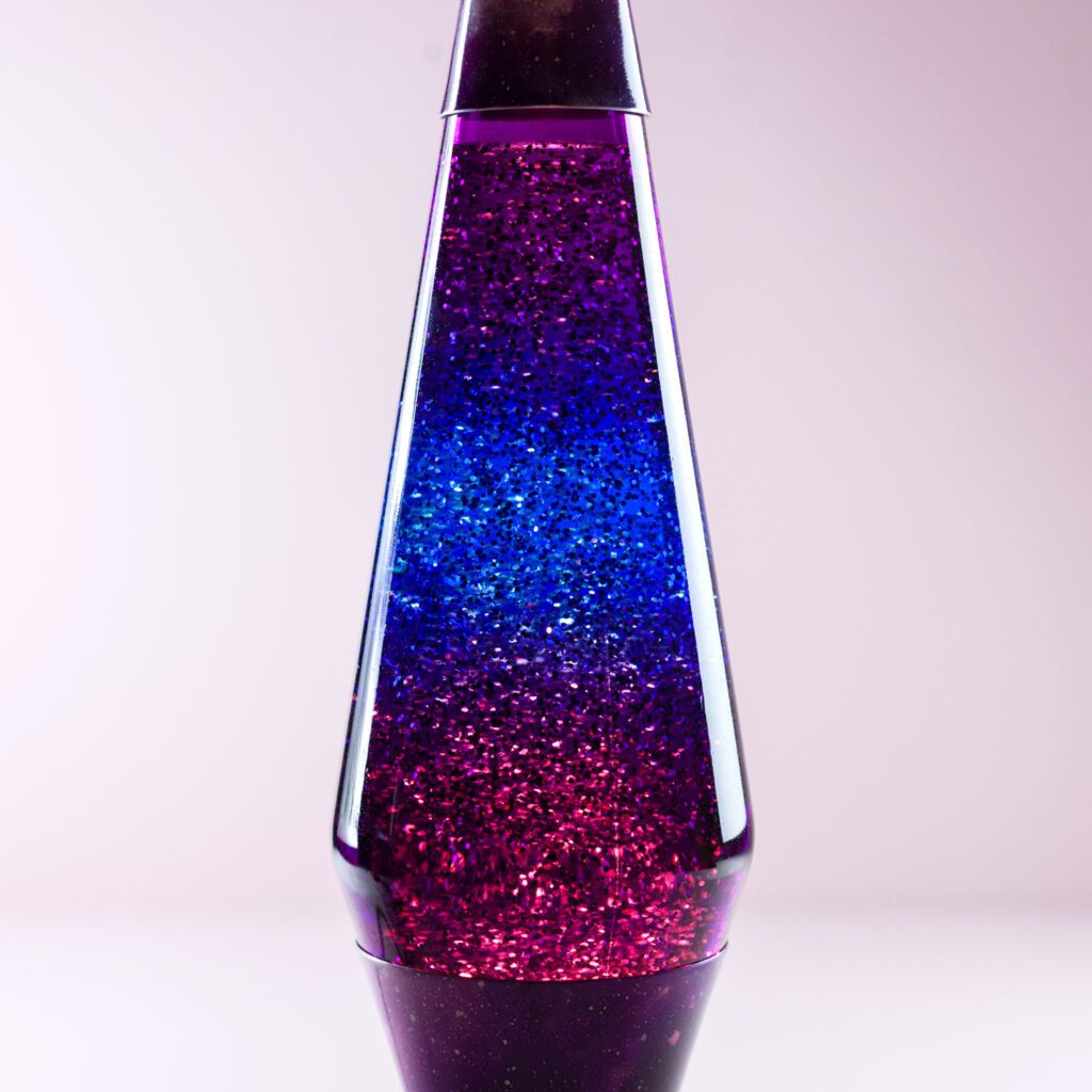 Lavalamp galaxy met multicolor lava en glitters van Fisura kopen bij ...