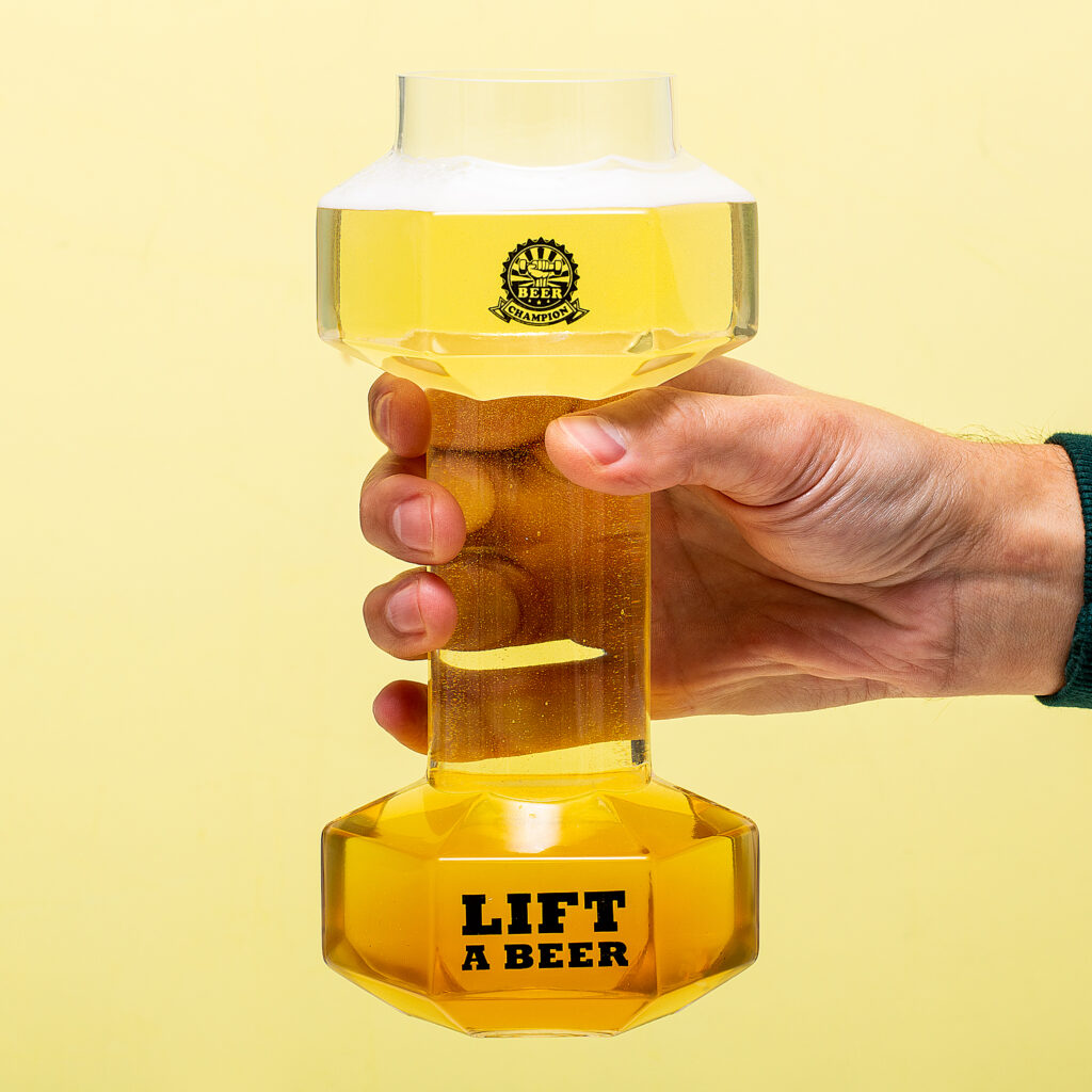 Dumbbell bierglas van Winkee bestel je online bij Cadeau