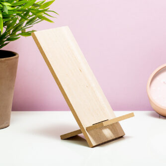 Houten telefoonhouder van bestel je online bij Cadeau