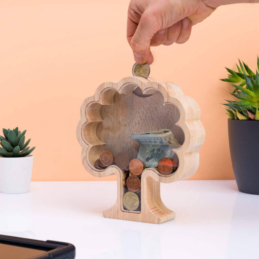 Geldboom spaarpot van Kikkerland bestel je online bij Cadeau